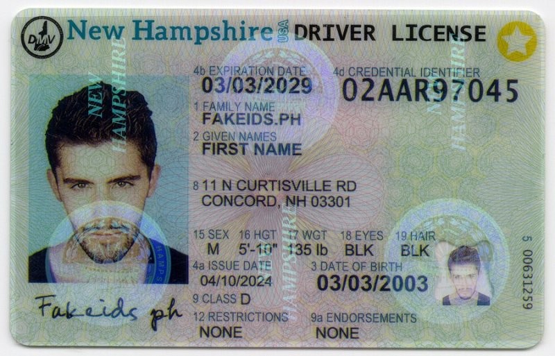 New Hampshire Fake ID - United States Fake ID | High Quality Scannable ...